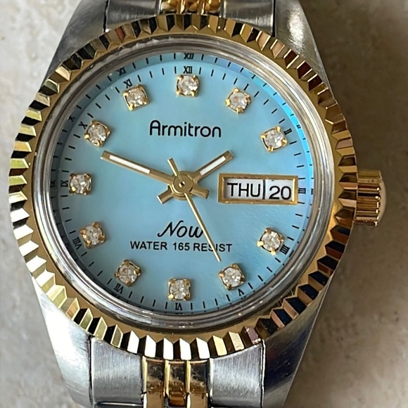 Armitron | Accessories | Armitron Lady Battery Bracelet Tt Band Wstone ...